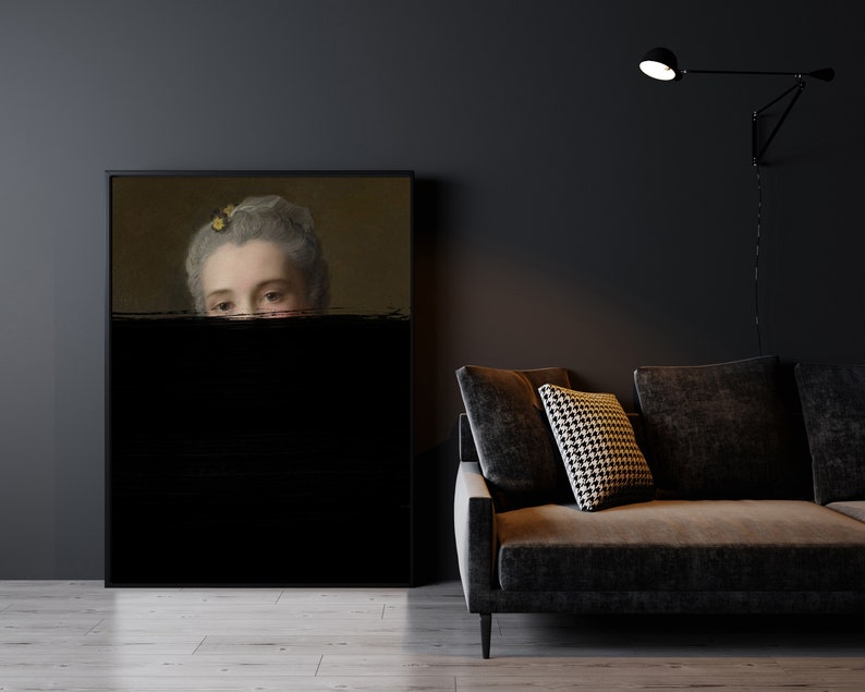 Black Defaced Poster Alter Art Portrait Manon Balletti, Victorian Art ...