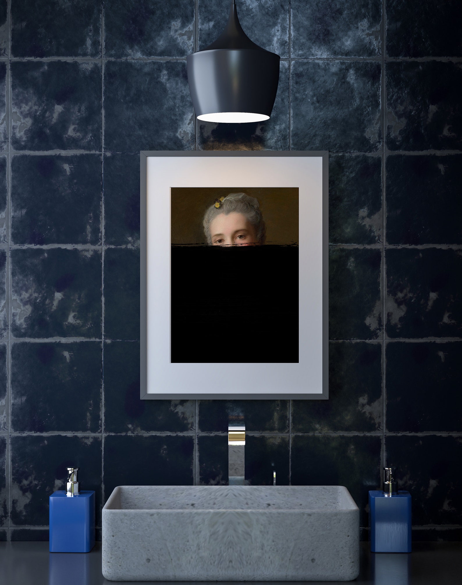 Black Defaced Poster Alter Art Portrait Manon Balletti, Victorian Art ...