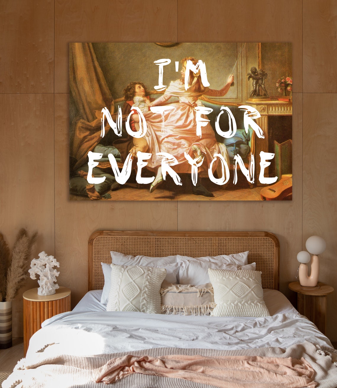 I'm Not for Everyone Print, Funny Vintage Altered Art Portrait Couple ...