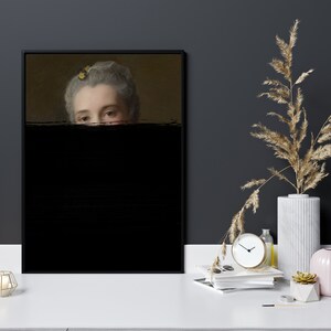 Black Defaced Poster Alter Art Portrait Manon Balletti, Victorian Art ...