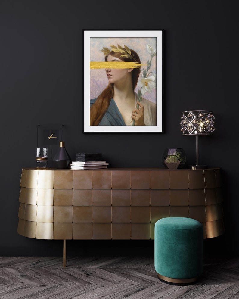 Gold Alter Art Portrait of Allegory of Victory, Digital Download ...