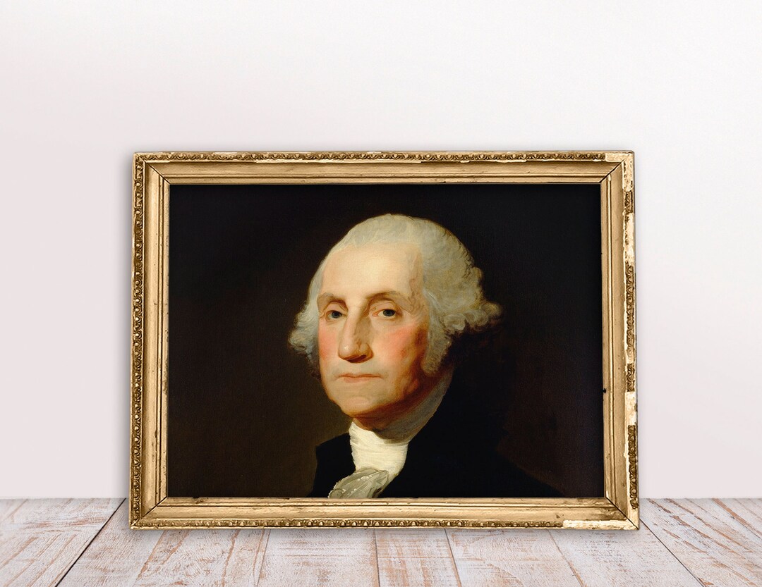 George Washington Horizontal Portrait Poster, Fine Classic Alter Art ...