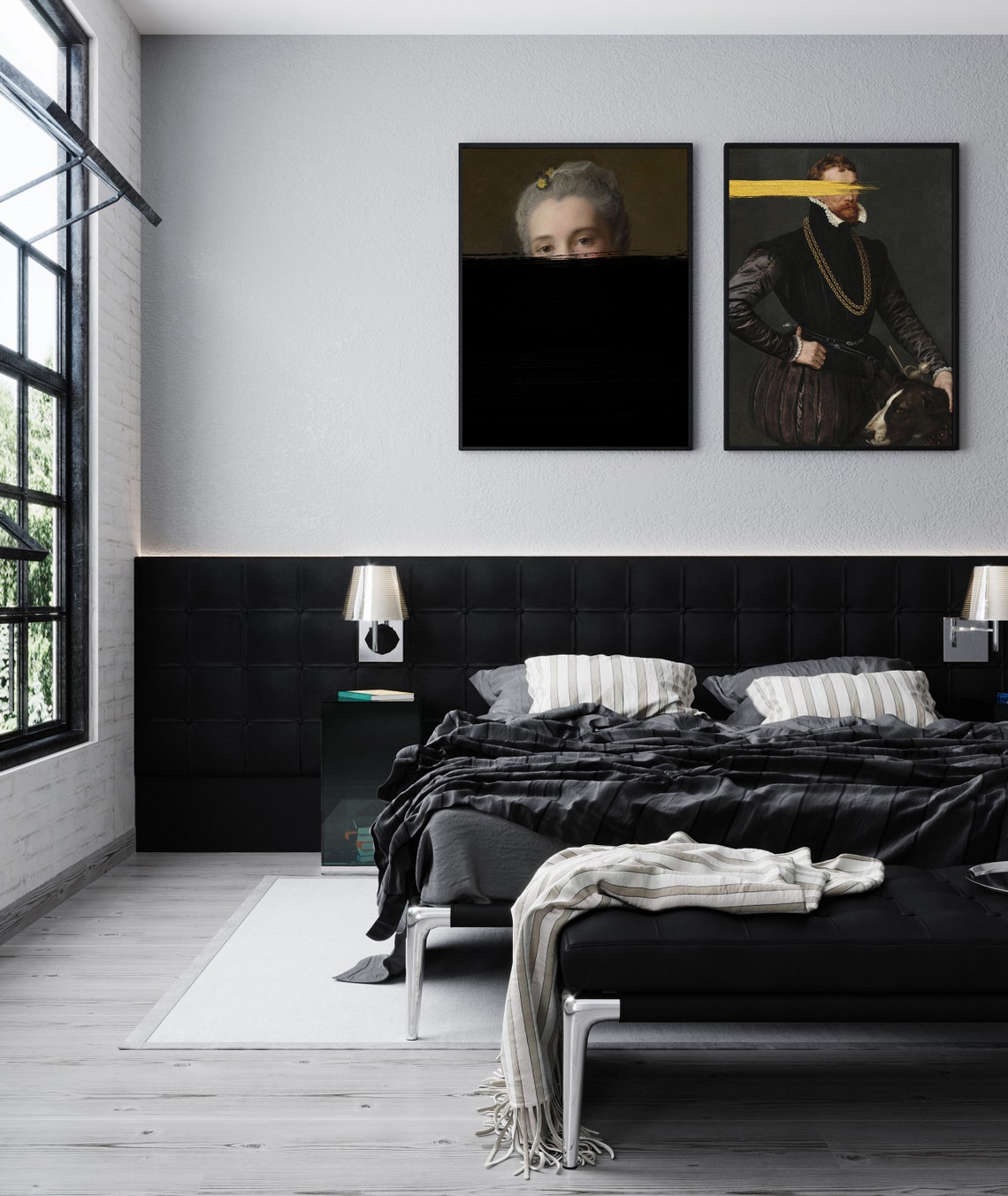 Black Defaced Poster Alter Art Portrait Manon Balletti, Victorian Art ...