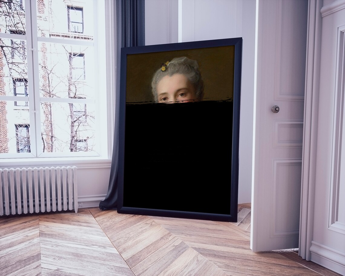 Black Defaced Poster Alter Art Portrait Manon Balletti, Victorian Art ...