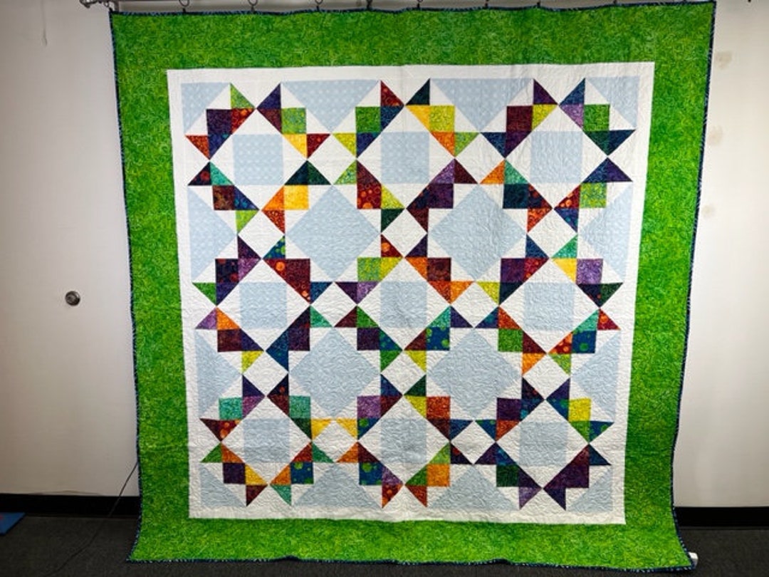 Crown Block King Quilt - Etsy