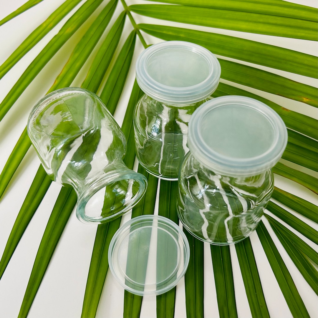 Mini Glass Milk Bottles, 3 Piece Set - Etsy