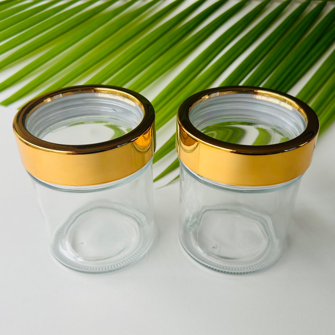 12 Oz. Window Lid Glass Jars, Set of 2 - Etsy