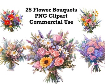 Tulips Flowers Clipart Set Colorful Floral Clipart Sublimation Flowers ...