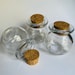 Mini Round Glass Bottles With Cork, 3 Piece Set, 2” Tall - Etsy