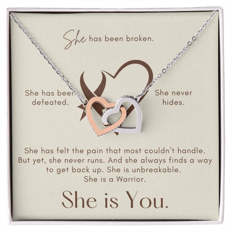 Cancer Survivor Gift Necklace, Strength Jewelry Necklaces, Breast ...