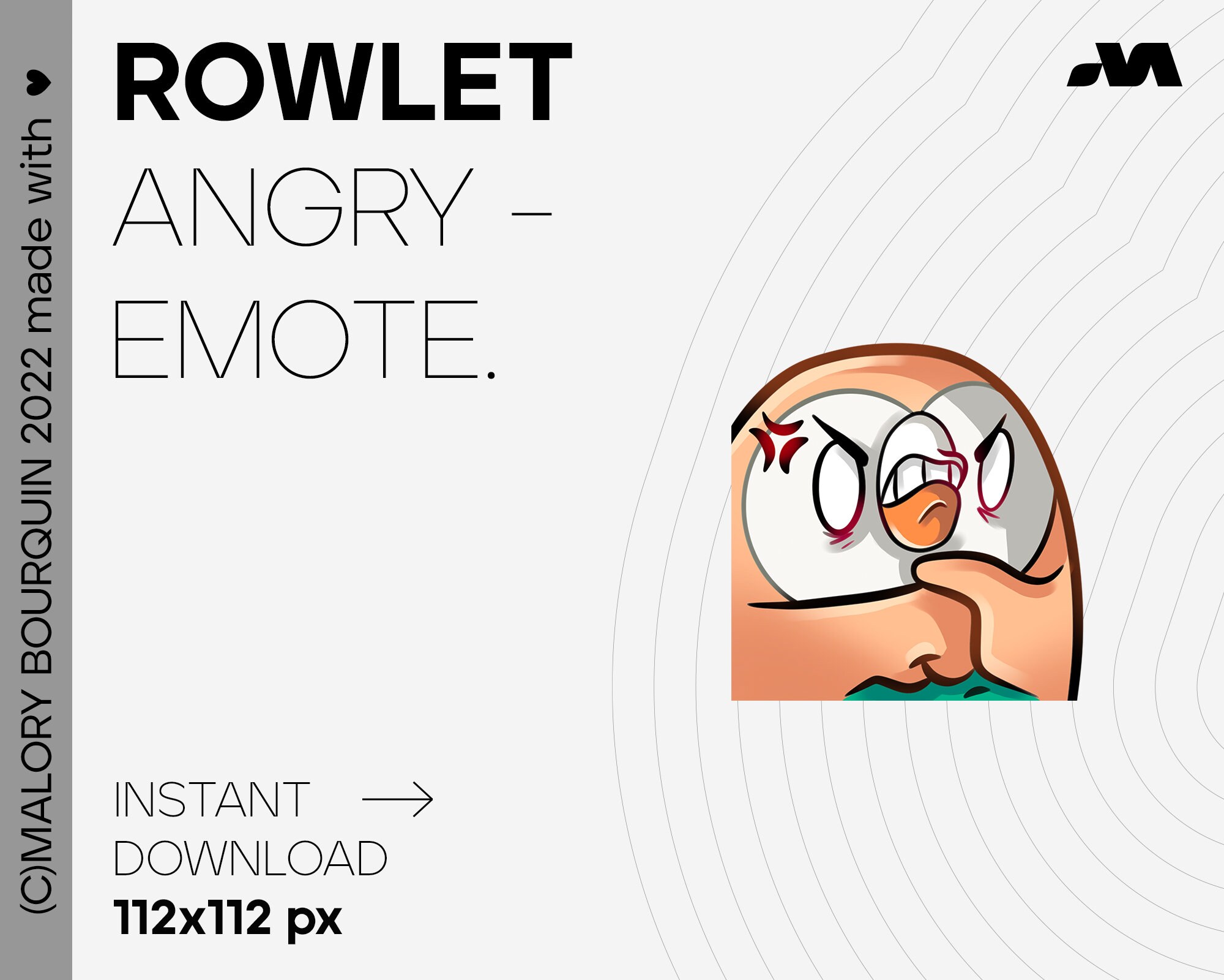 TWITCH EMOTIONS / Rowlet - Etsy