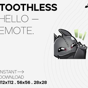 EMOTES TWITCH / Toothless - Etsy
