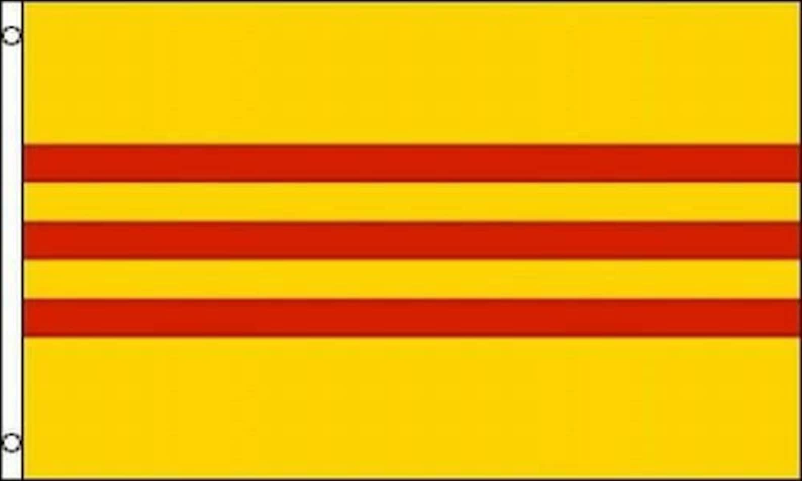South Vietnamese Flag 3x5 Ft 1948 1975 RVN Republic Saigon Vietnam War ...