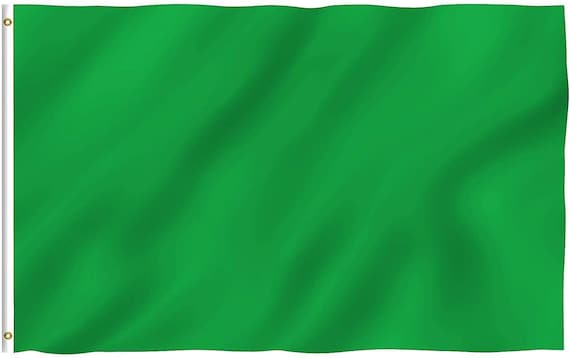 2x3 Green Solid Plain Blank Color Flag 2'x3' Banner - Etsy