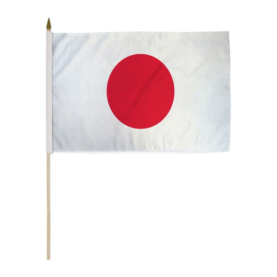 12 X 18 Inches 12 X 18 Japan Stick Flag Wood Staff - Etsy