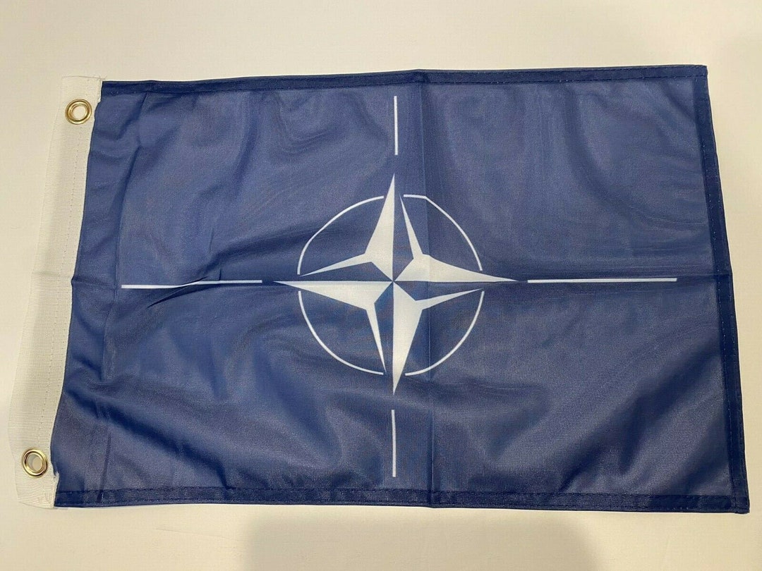 12" X 18" NATO Nato Flag House Banner Brass Grommets 12x18 Super ...