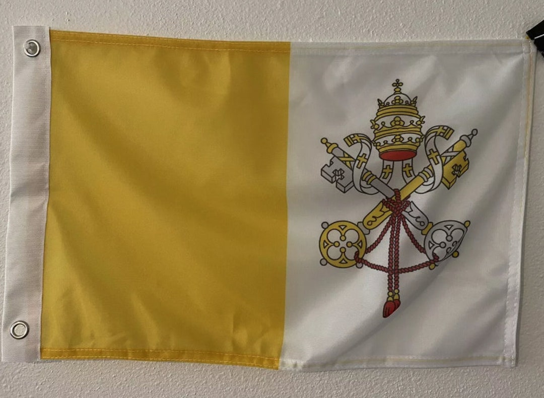 12x18 12"x18" Country of Vatican City Keys Flag Grommets-21,bx 4 - Etsy