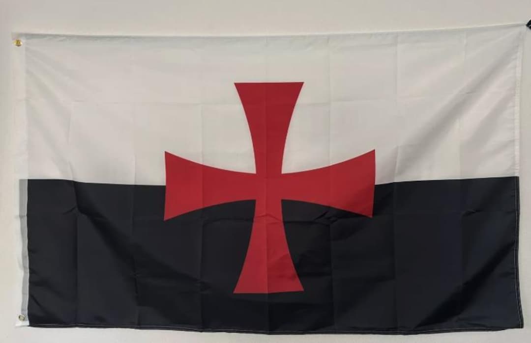 Templar Knights Battle Flag 100D Polyester 3 X 5 Feet With Grommets-new ...