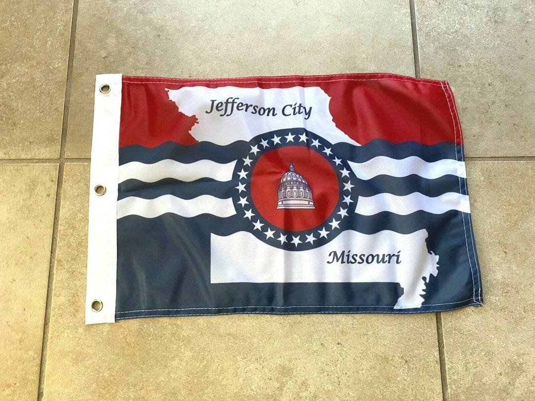 12 X 18 12" X 18" City Jefferson, Missouri Flag Banner Grommets38 - Etsy