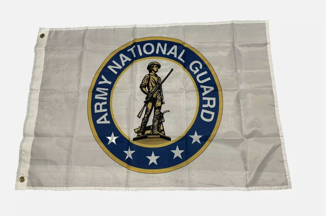 Army National Guard Emblem White Polyester 2' X 3' Flag Banner Z17 - Etsy