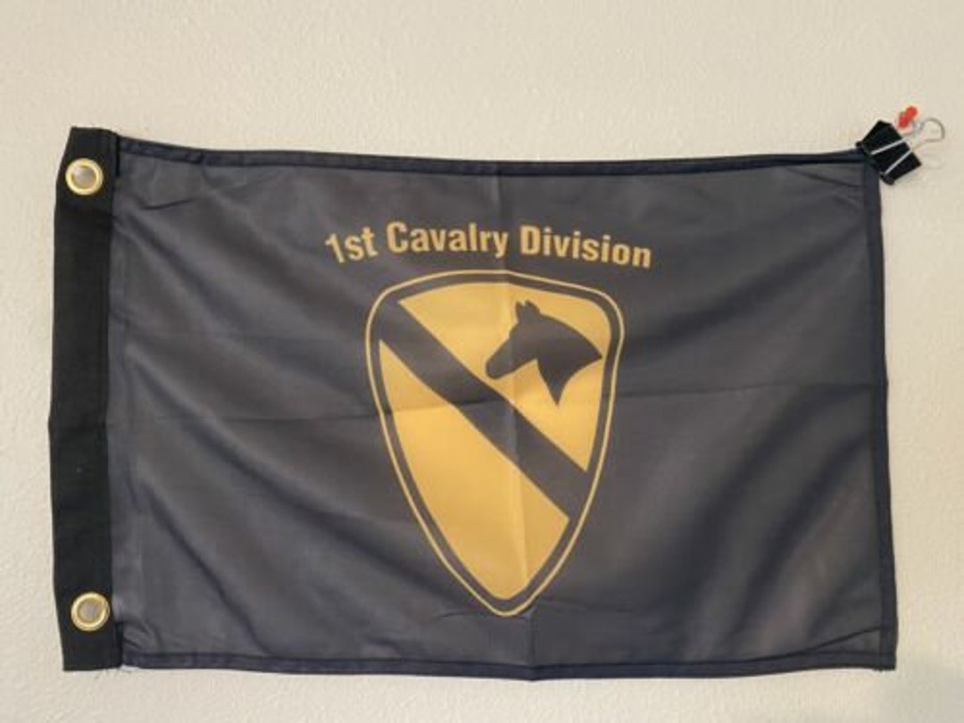 1st Cavalry Division "black" MILITARY Flag 12" X 18" Polyester Army US ...