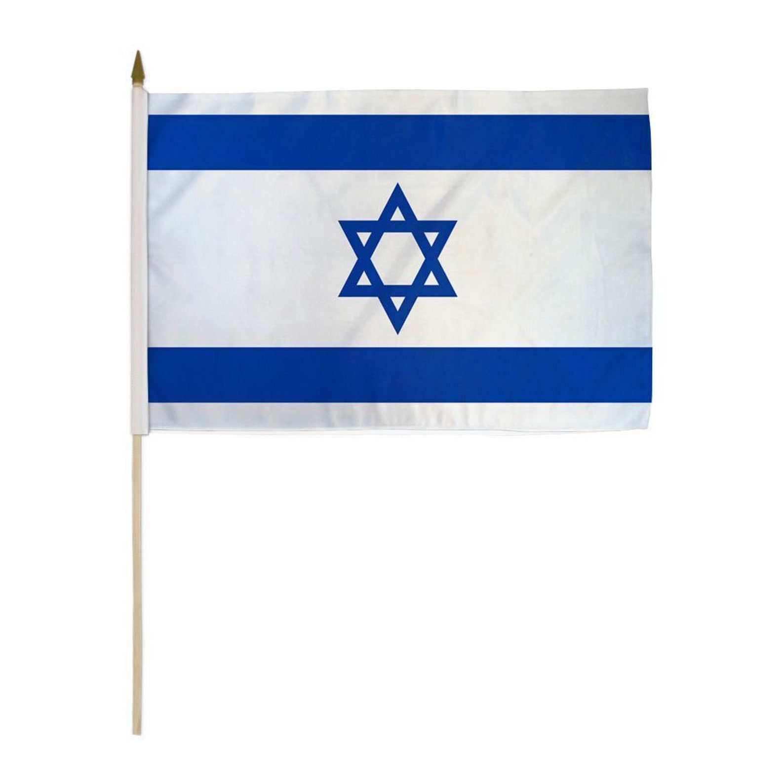 12 X 18 Inches Israel Stick Flag Wood Staff - Etsy
