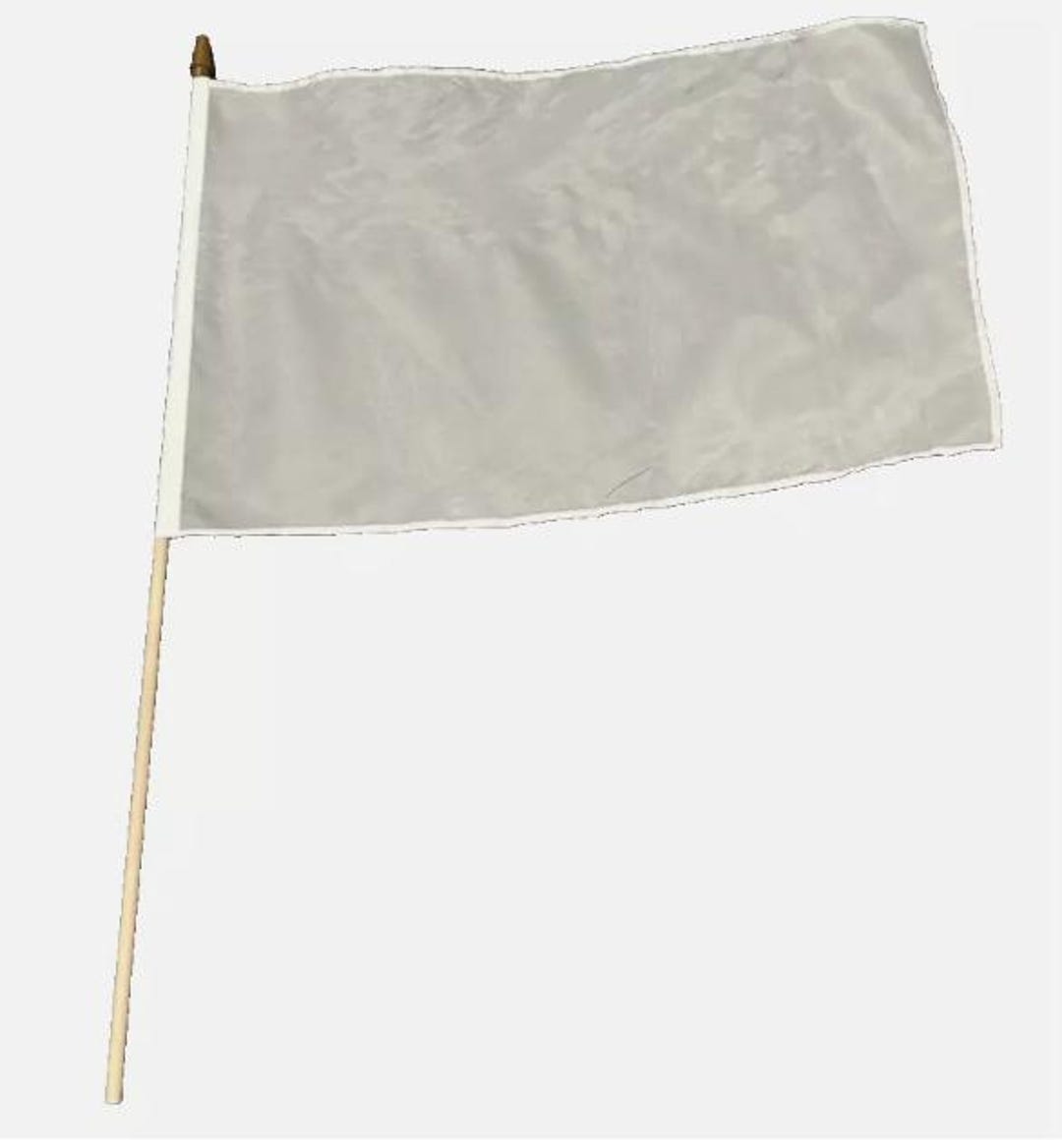 12x18 Inches 12 X18 Solid White Stick Flag Wood Staff - Etsy