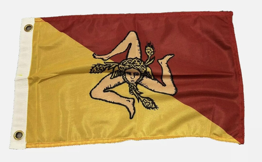 12" X 18" Sicily Sicilian Flag 12x18 House Banner Brass Grommets ...