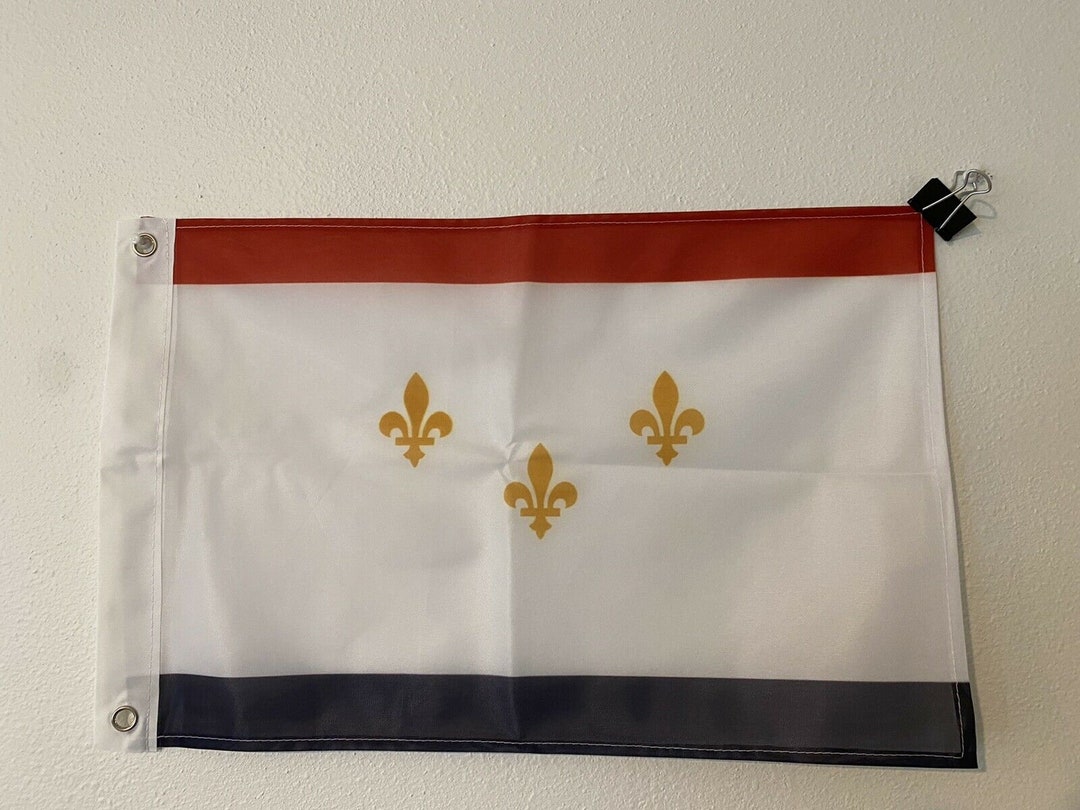 City of New Orleans Flag 12" X 18" NOLA Louisiana 12x18 Fleur De Lis ...