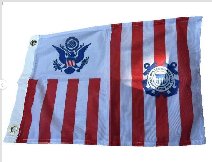 12 X 18 12 X 18 Inches United States Coast Guard Ensign Flag Z26 - Etsy
