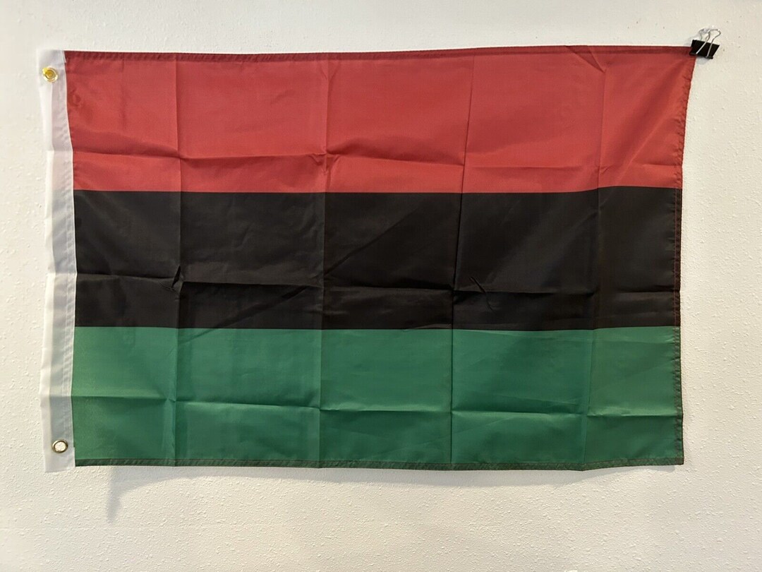 Afro American Flag 2 X 3 Feet 100D Polyester Banner - Etsy
