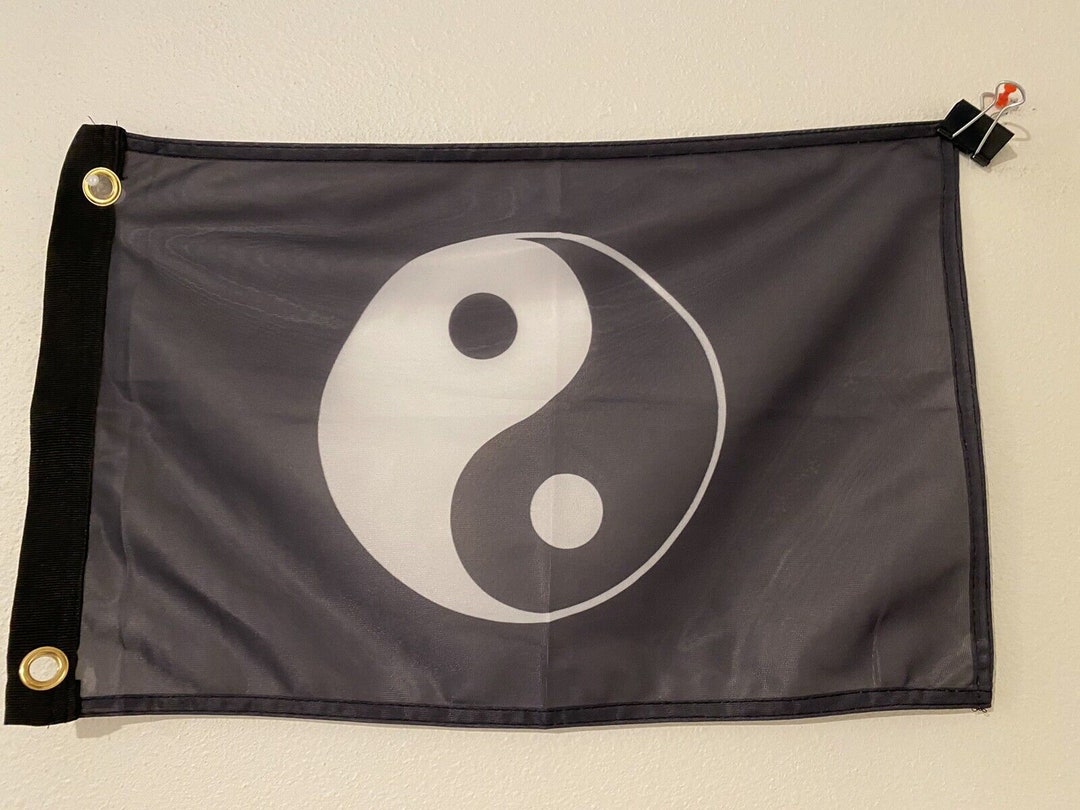 12" X 18" Yin Yang Flag 12x18 House Banner Brass Grommets Super ...