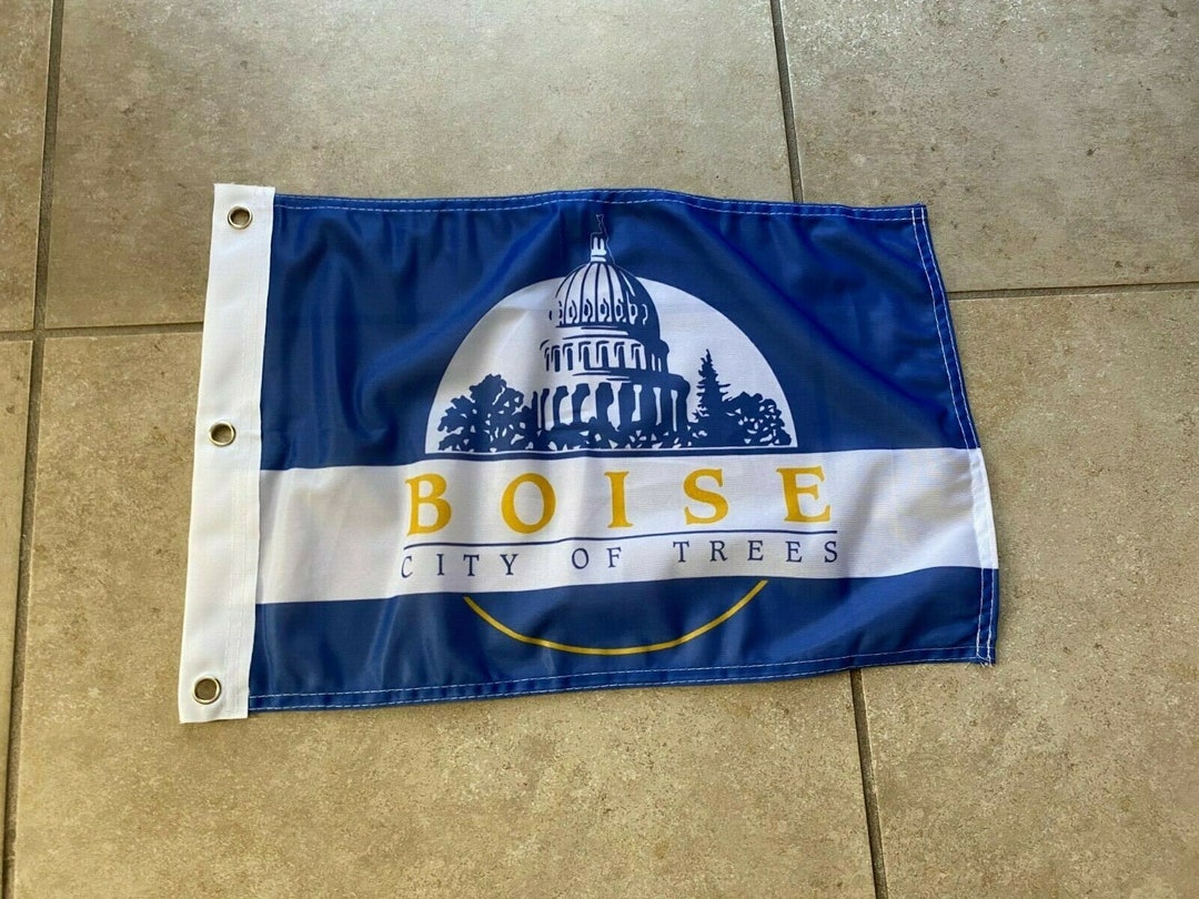 12 X 18 12" X 18" City Boise, Idaho Flag Banner Grommets38 - Etsy
