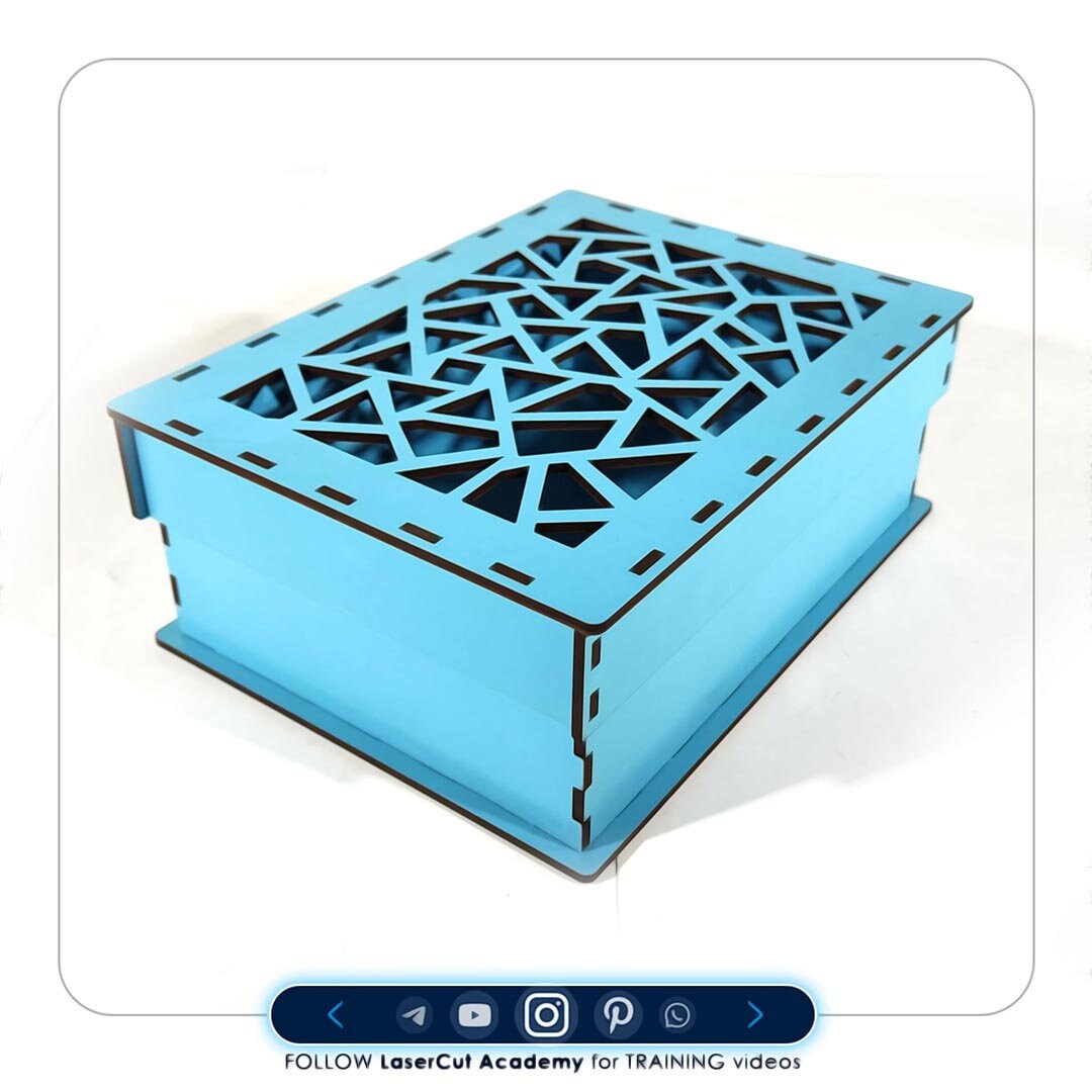 Laser Cut Box File Cdr, Dxf, Pdf, Svg, Formats for Download DIY Craft ...
