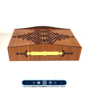 Laser Cut Box File - DIY Project – Cdr, Dxf, Pdf, Svg, Formats for ...