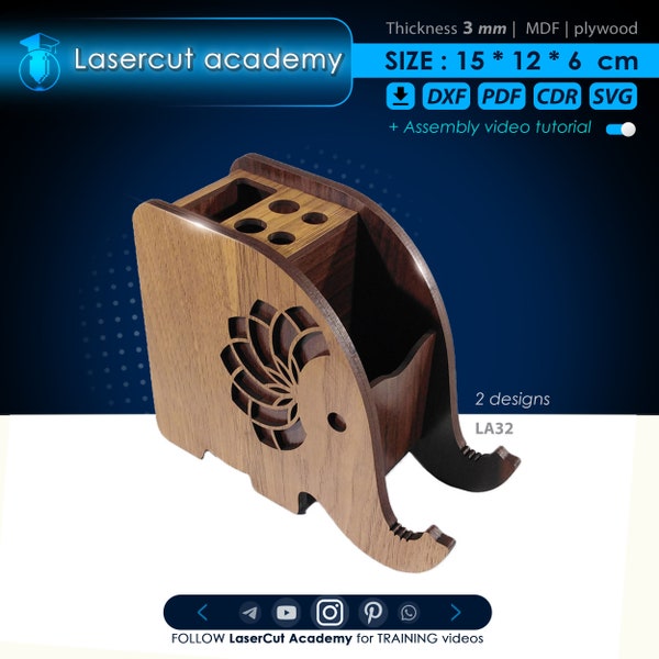 Pen Stand Svg - Etsy