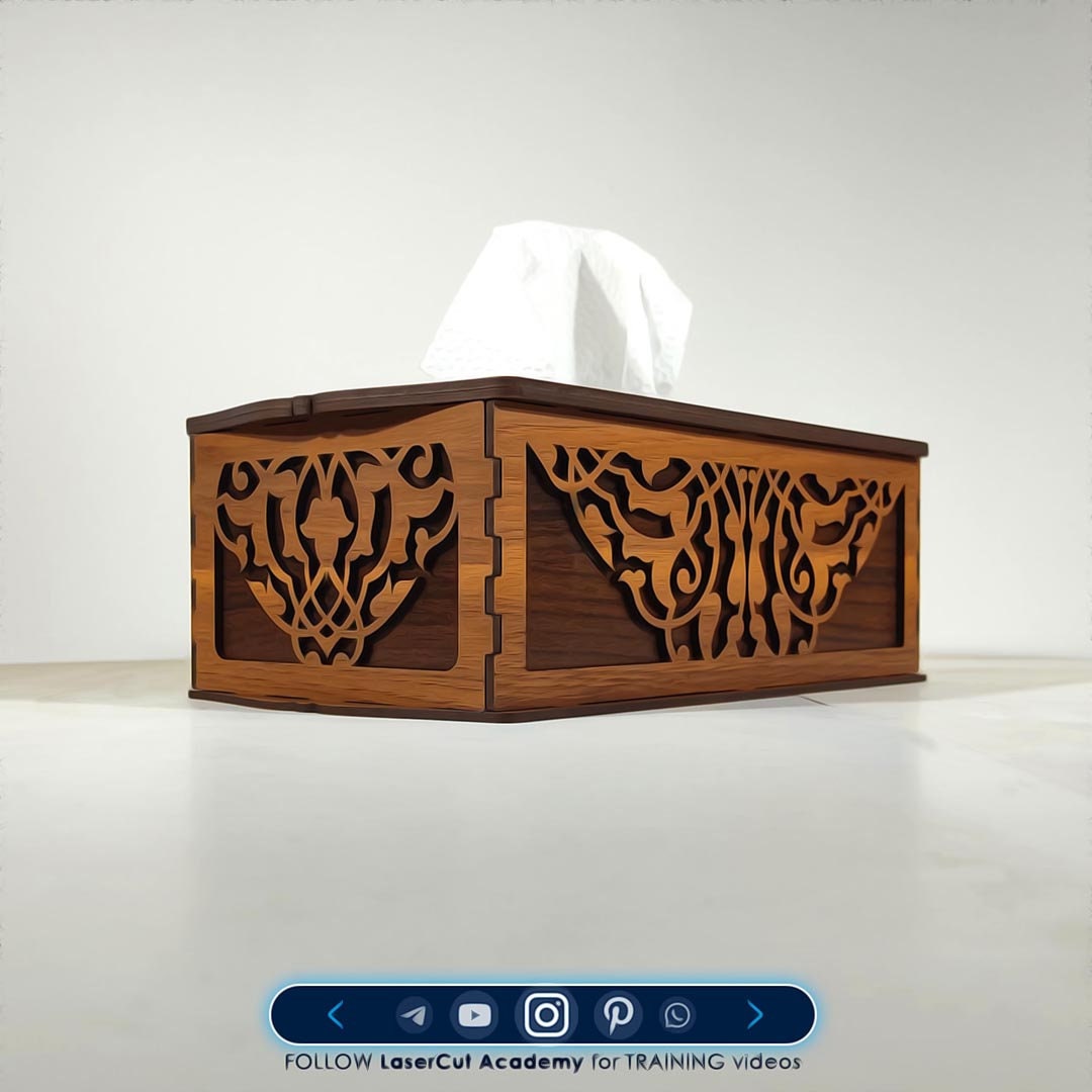 Laser Cut Tissue Box File for Laser Cut Cdr, Dxf, Pdf, Svg, Formats for ...