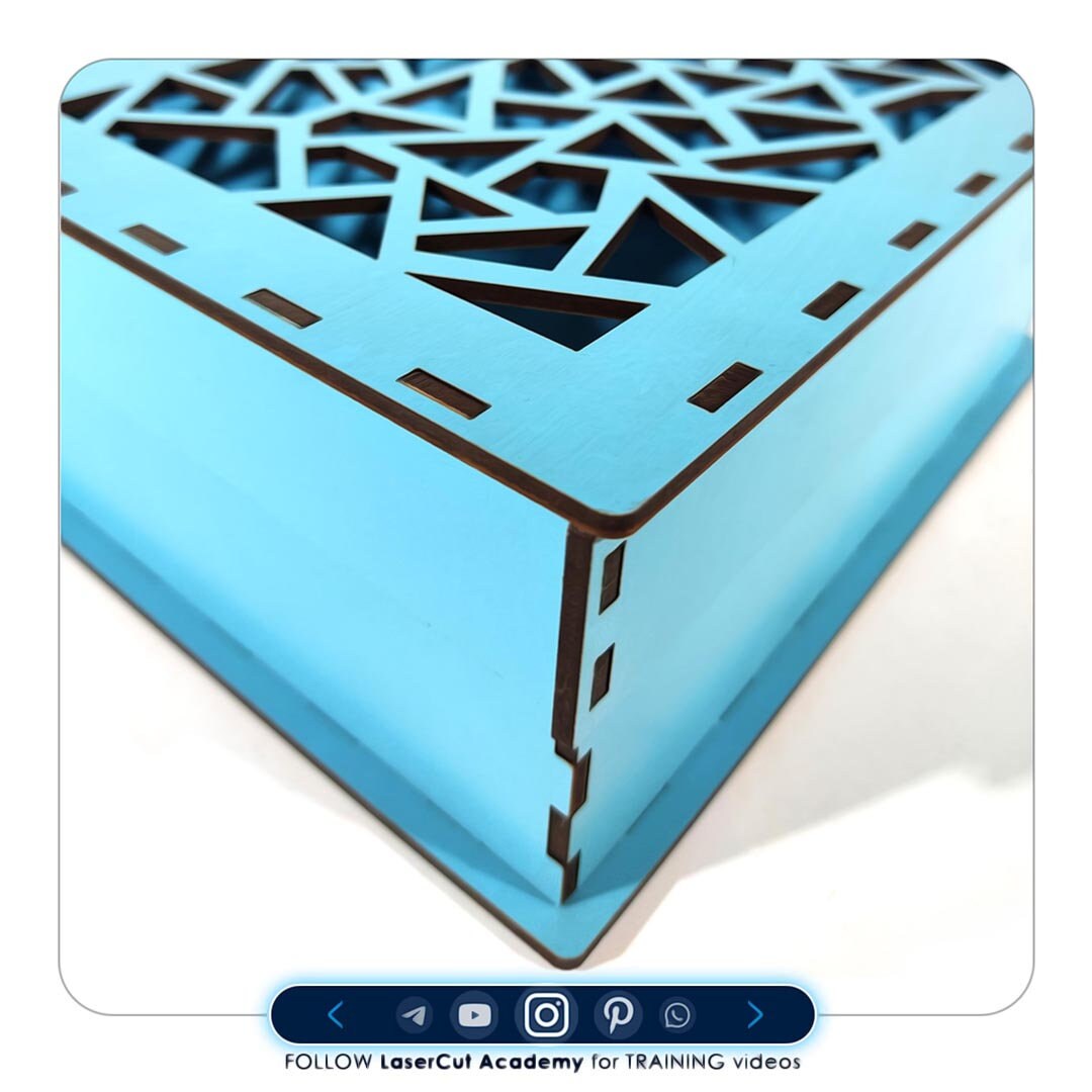 Laser Cut Box File Cdr, Dxf, Pdf, Svg, Formats for Download DIY Craft ...