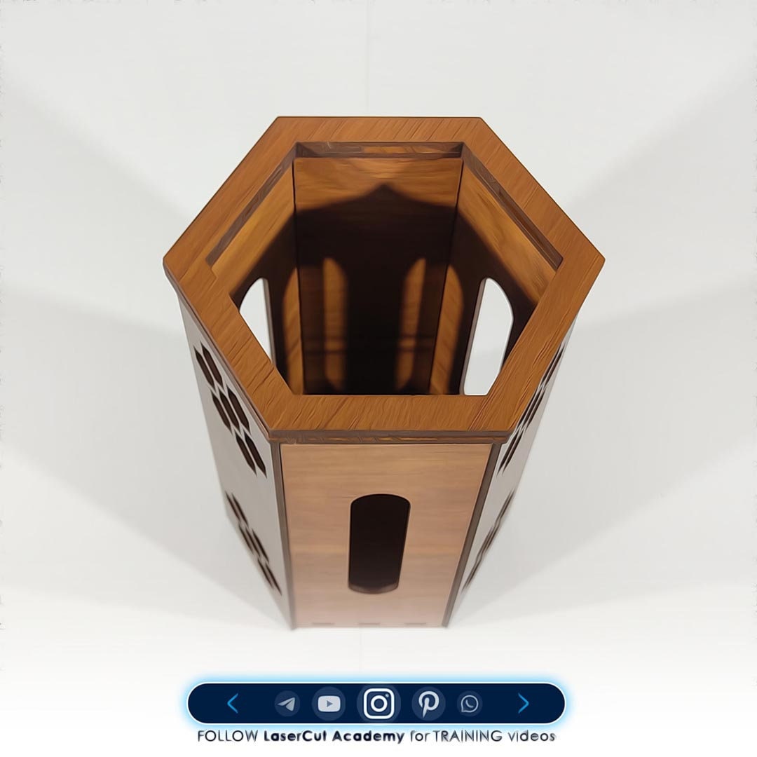 Laser Cut Box File Cdr, Dxf, Pdf, Svg Formats for Download Bottle Box ...