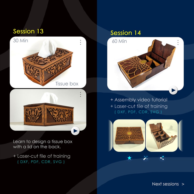 Buy 20 Lasercut Files A Tutorial on Designing Laser-cut Files DXF, SVG, PDF, Cdr Files Assembly ...