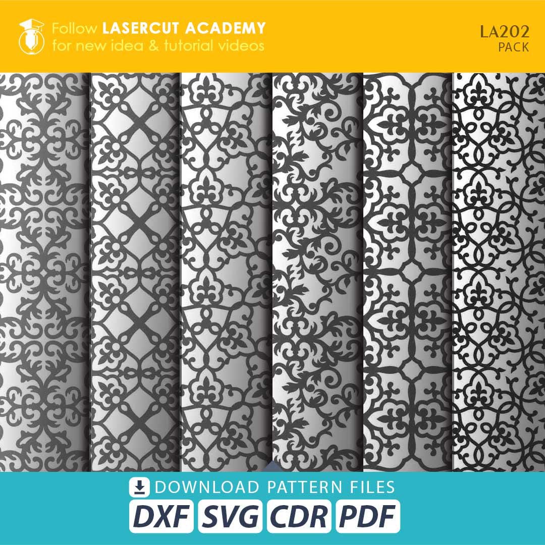 Laser Cut Pattern File CNC Pattern Files Cdr, Dxf, Pdf, Svg, Format for ...