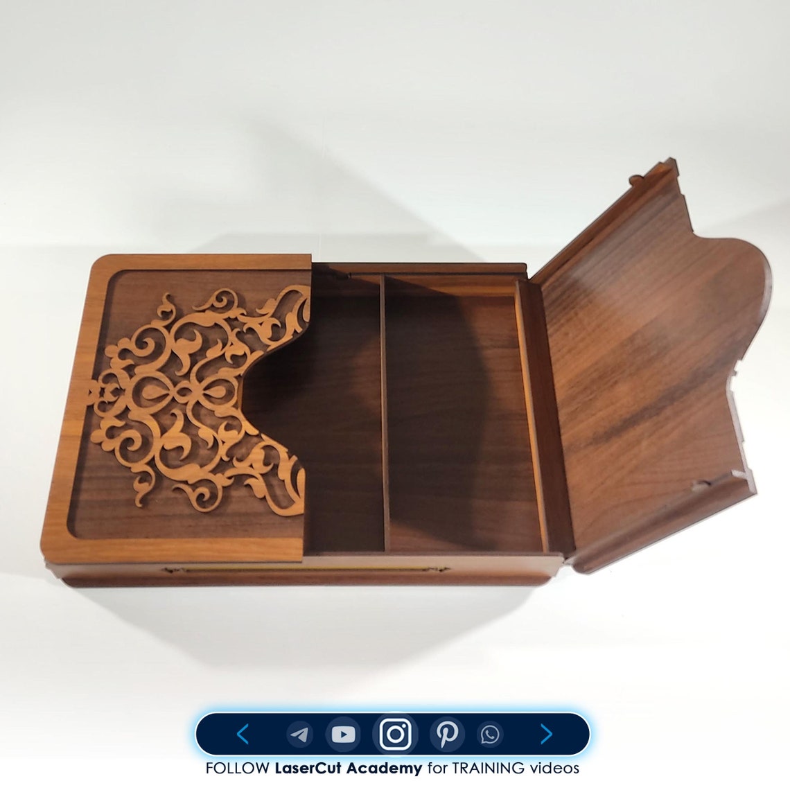 File of Box for Laser Cut 2 Box Designs Cdr Dxf Pdf - Etsy