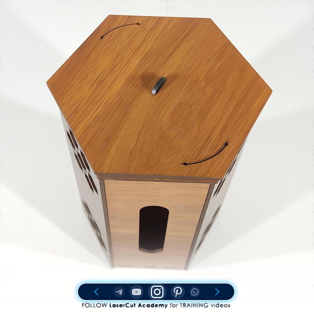 Laser Cut Box File Cdr, Dxf, Pdf, Svg Formats for Download Bottle Box ...