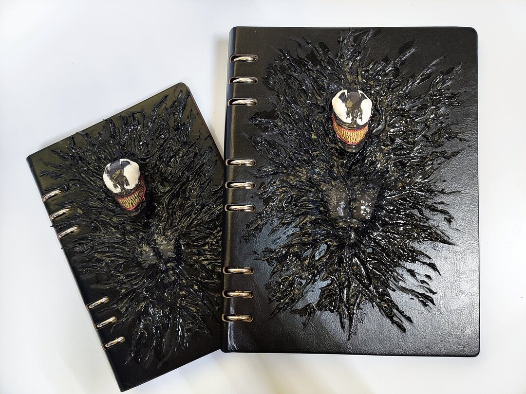 Venom Notebook Journal Venom Head Statue Loose-leaf Notebook Black ...