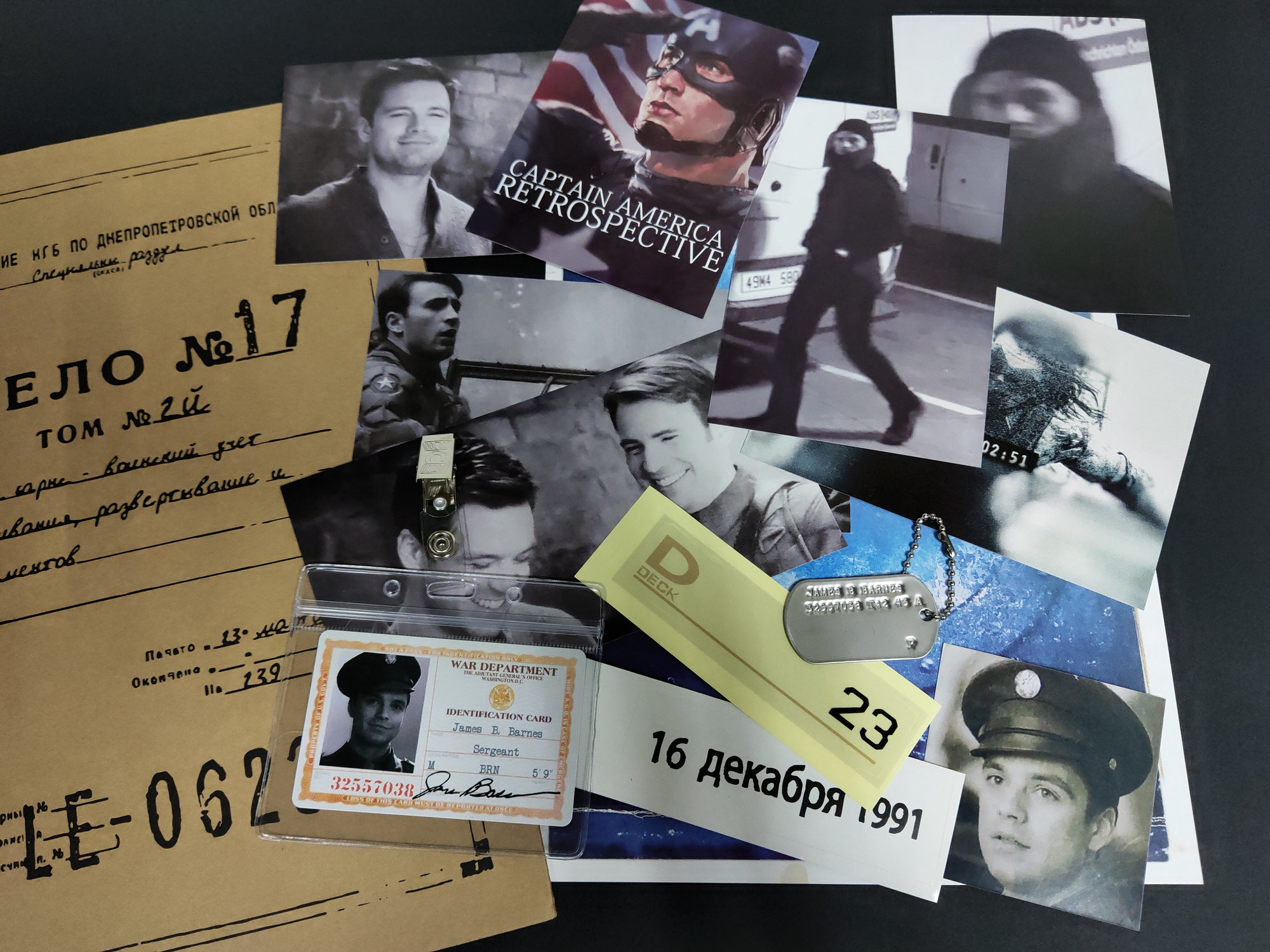 Bucky Barnes Secret File Winter Soldier S.H.I.E.L.D. Files | Etsy UK