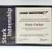 Custom Stark Internship Certificate Stark Industries Spiderman ...