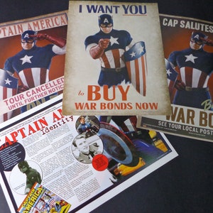 Captain America file Steven Rogers S.H.I.E.L.D. Secret File Paper Props ...