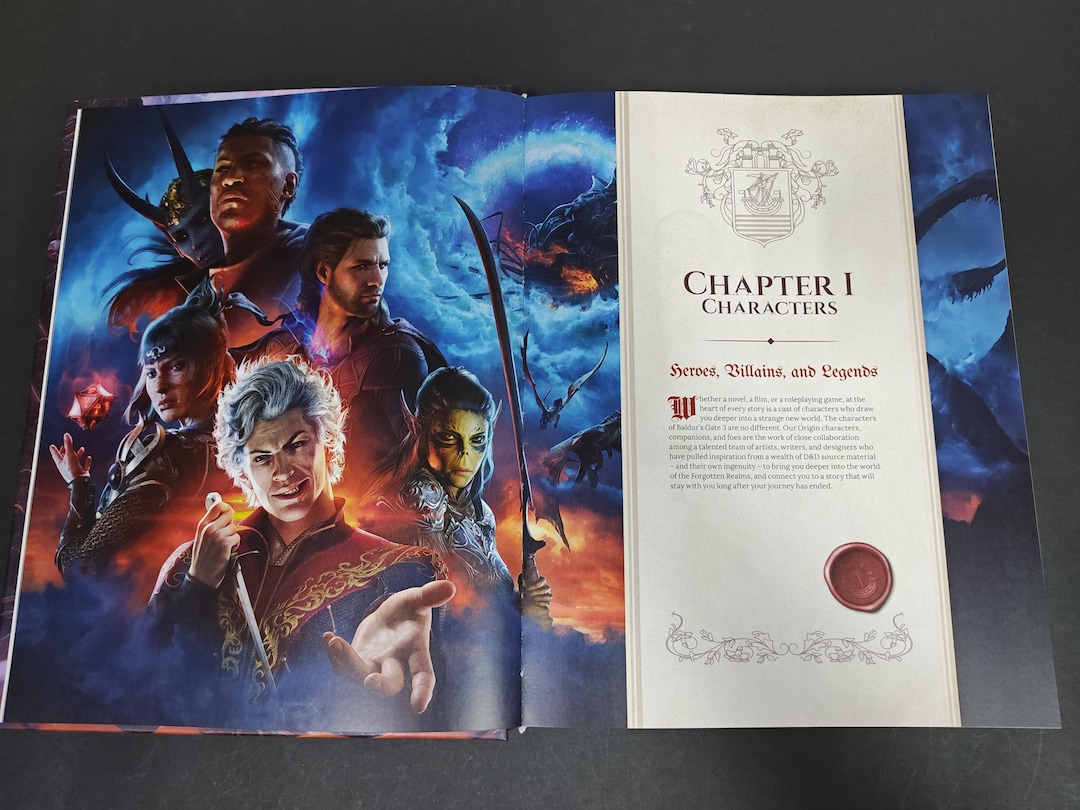 Baldurs Gate 3 Artwork Book Baldur's Gate 3 Guide Book BG3 Video Game ...