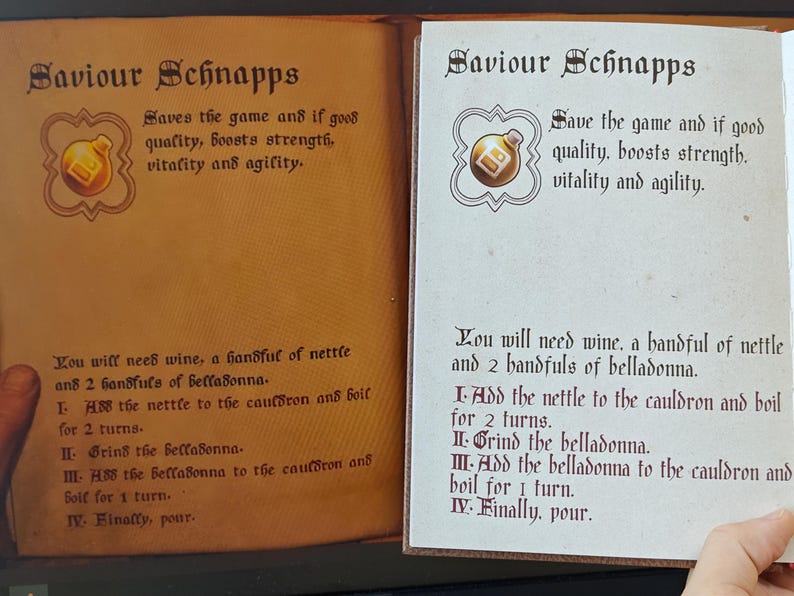 Kingdom Come Deliverance Potion Book Henry Alchemy Recipes KCD2 Journal ...