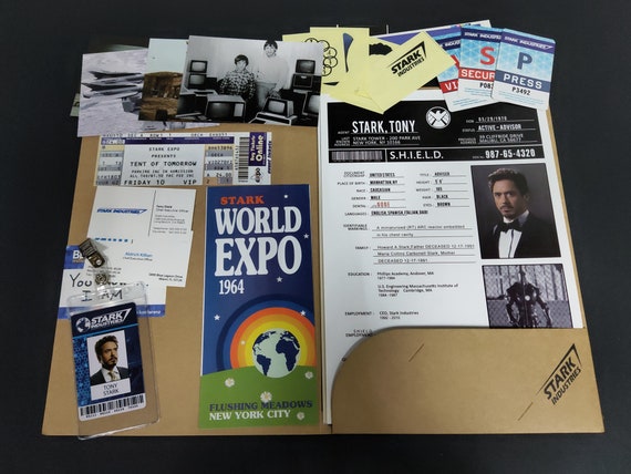 Iron Man Secret File Ironman Tony Stark S.H.I.E.L.D. Files - Etsy UK